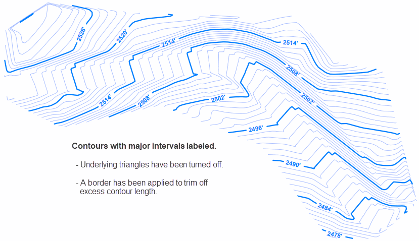 ProCogo XL with DTM - Contours