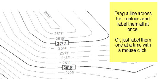 ProCogo XL with DTM - Contours