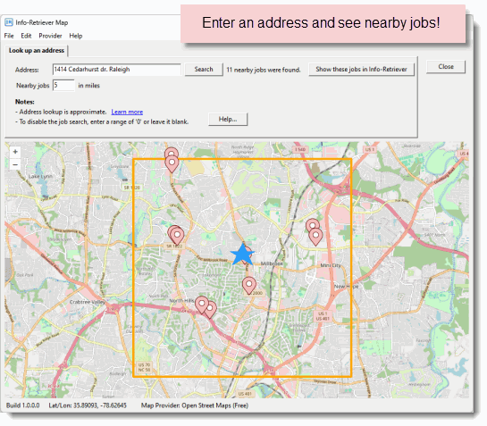 Info-Retriever - Map Features